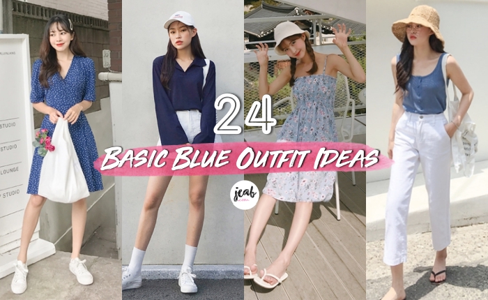 24 ไอเดียแมทซ์ลุคสไตล์เกาหลีให้สดใส สบายตาในโทนสีฟ้า-น้ำเงิน - JEAB.com